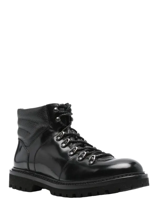 BARRETT Leather Ankle Boots - Black