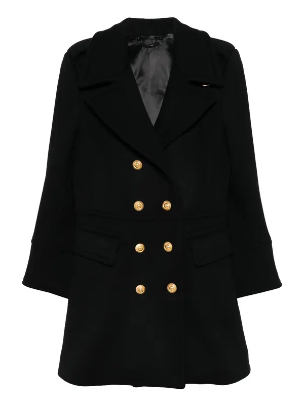 TOM FORD Wool Pea Coat - Black