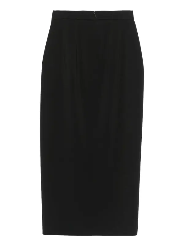 Roberto Cavalli Slit-detailed Midi Skirt - Black