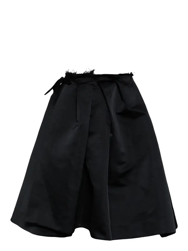 SHUSHU/TONG Irregular Pleated Maxi Skirt - Black