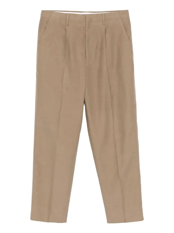 Zegna Pleated Trousers - Neutrals