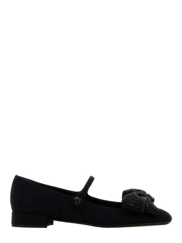 Valentino Garavani Bowjane Ballerina Shoes - Black