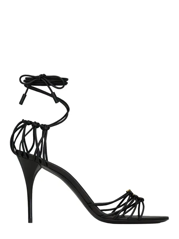 Saint Laurent Babylone 90 Heeled Sandals - Black