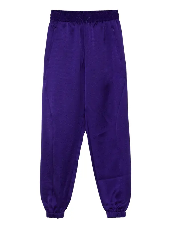 Y3 Logo-print Track Pants - Purple