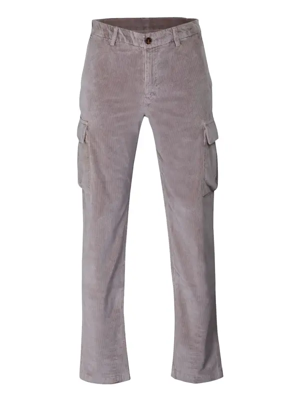 MOORER Corduroy Cargo Trousers - Grey