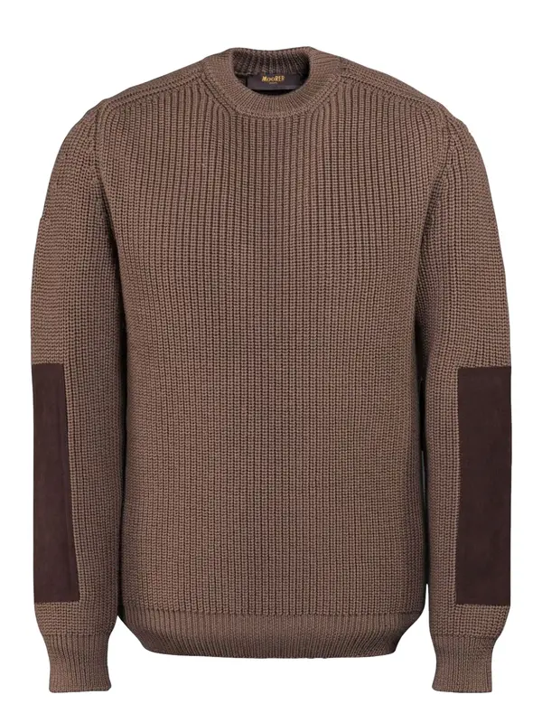 MOORER Stuart-hn Sweater - Brown