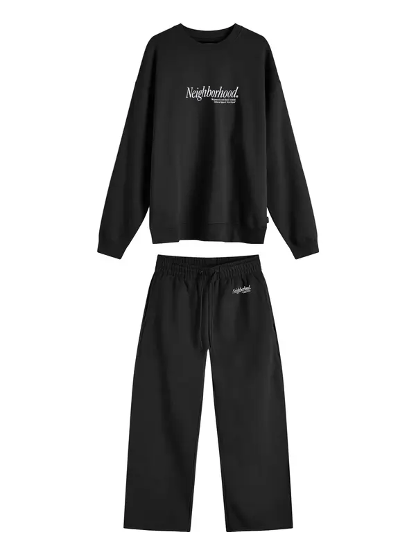 NEIGHBORHOOD Home Jogger Sweatshirt Set - Black