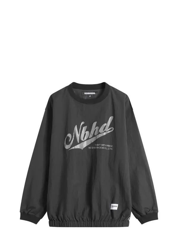 NEIGHBORHOOD Pullover Track Nylon Sweatshirt - Black