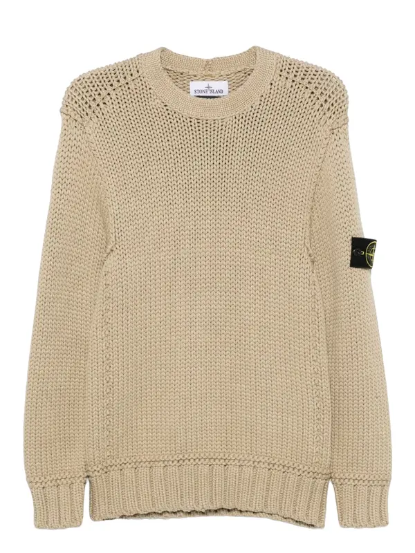 Stone Island Chain-stitch Sweater - Brown