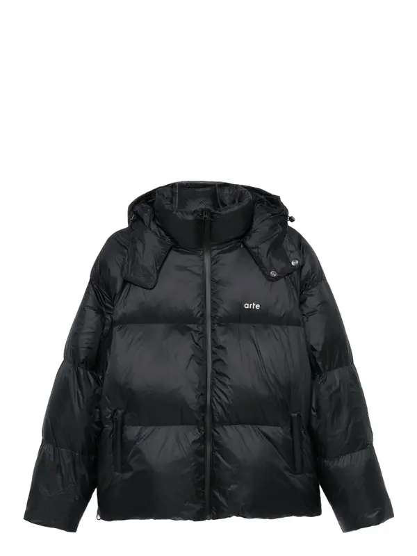 ARTE ANTWERP Arte Logo-print Puffer Jacket - Black