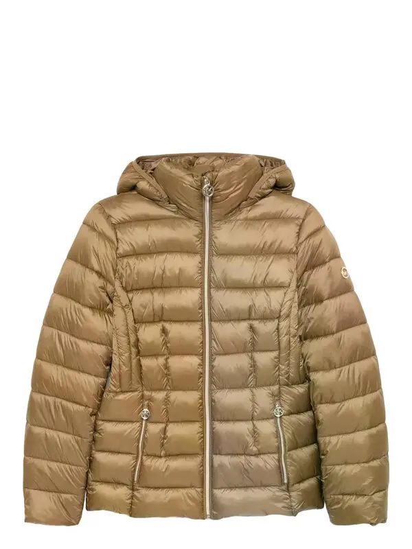 Michael Kors Hooded Packable Jacket - Brown