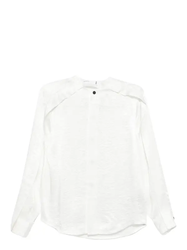 Toga Wrinkle Satin Blouse - White