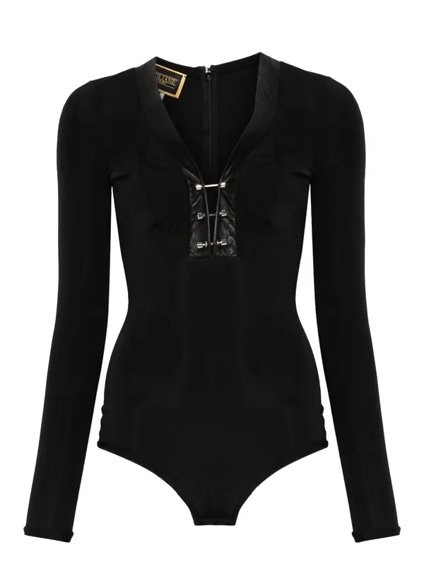 MITILIANE COUTURE Piercing-detail Bodysuit - Black