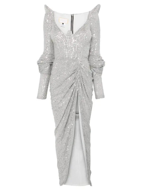 MITILIANE COUTURE Sequinned Gown - Grey