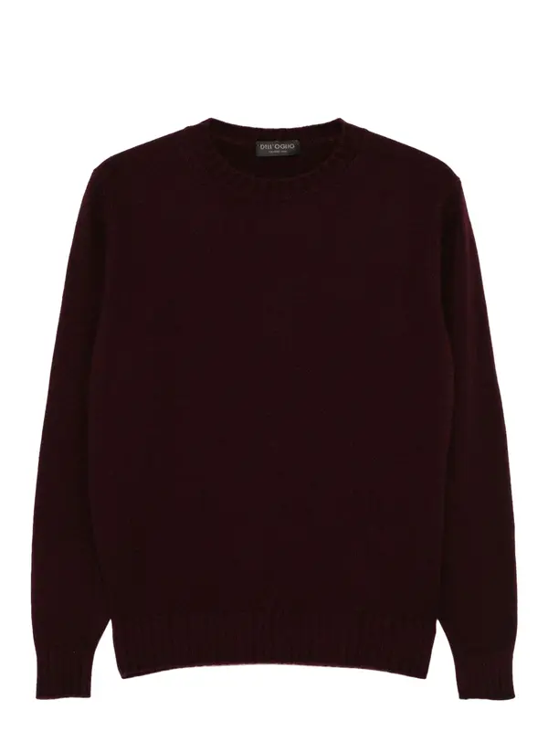 DELL'OGLIO Crew Neck Sweater - Red