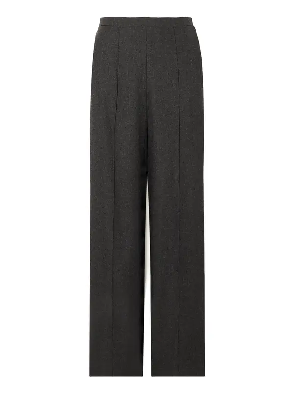 Vince Brushed Knitted Straight-leg Pants - Gray