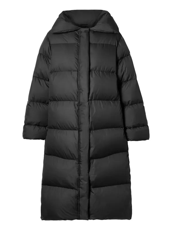 NILI LOTAN Camila Quilted Shell Down Coat - Black