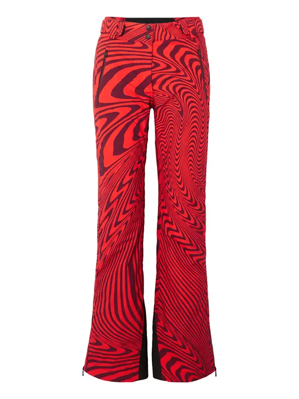 Aztech Mountain Ed Curtis Printed Ski Pants - Red