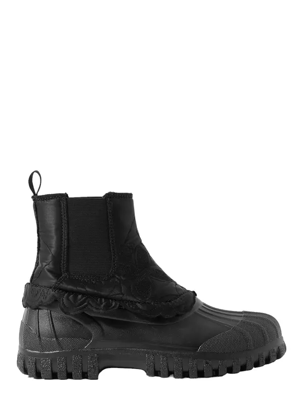 Cecilie Bahnsen Cecllie Bahnsen Julian Scalloped Quilted Chelsea Boots - Black