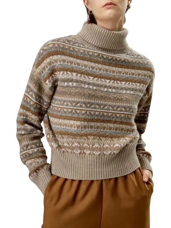 Lilysilk Cashmere Pullover - Fair Isle
