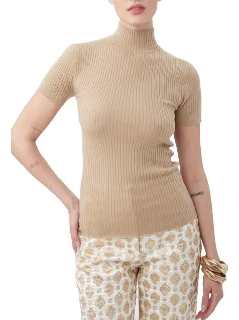 Trina Turk Armeni Mock Neck - Gold