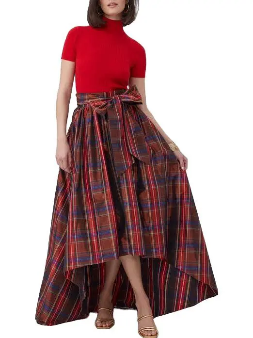 Trina Turk Armeni Mock Neck - Red Spark