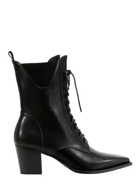 BELLE & BLOOM Jumping Ship Laced Boot - Black