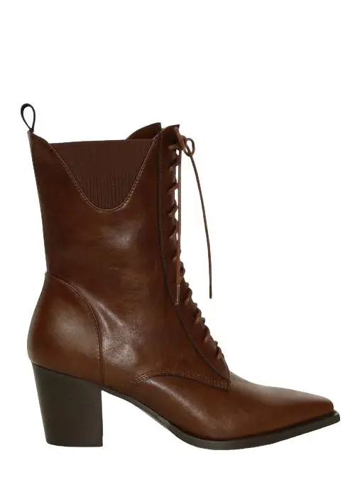 BELLE & BLOOM Jumping Ship Laced Boot - Chocolate