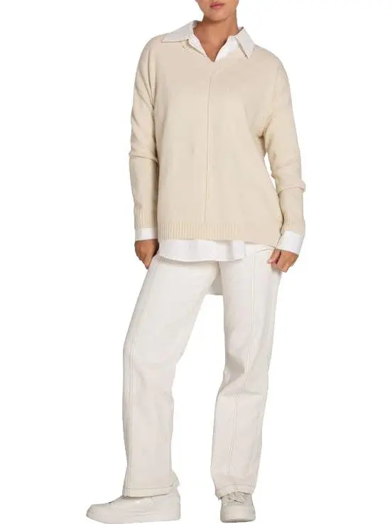 BELLE & BLOOM Wonder Of You Cashmere Blend Jumper - Cream