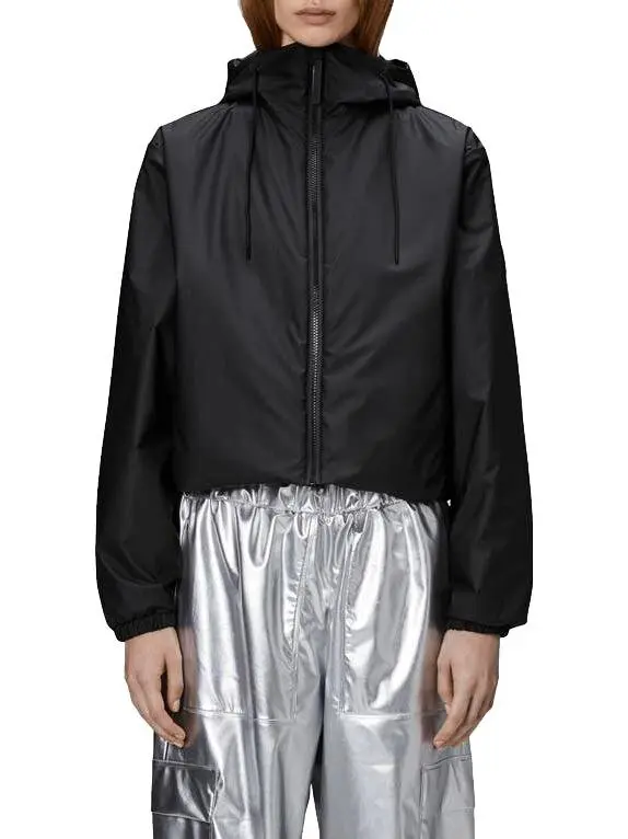 Rains Lohja Water Resistant Insulated Rain Jacket - Black