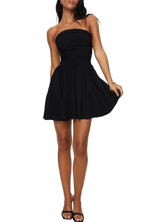 Princess Polly Rashida Mini Dress - Black
