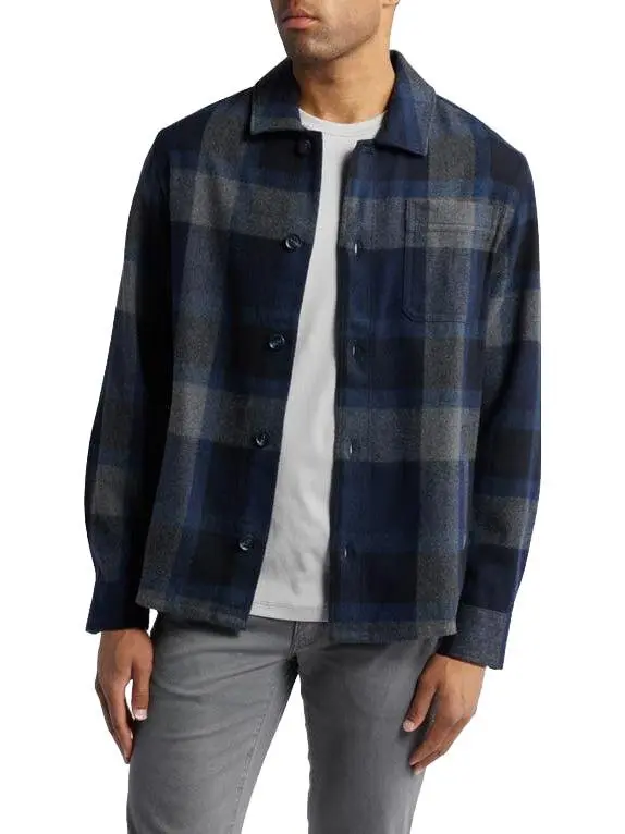BRAX Santiago Button-up Overshirt - Dark Navy