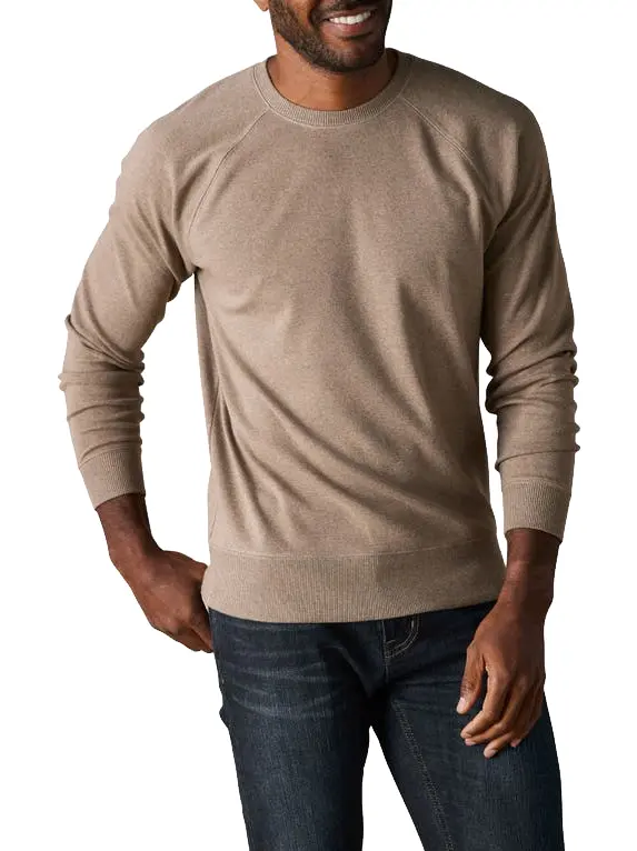 THE NORMAL BRAND Puremeso Everyday Crewneck Sweatshirt - Taupe
