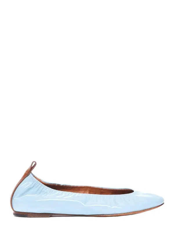 LANVIN Leather Ballerina Flats - Blue