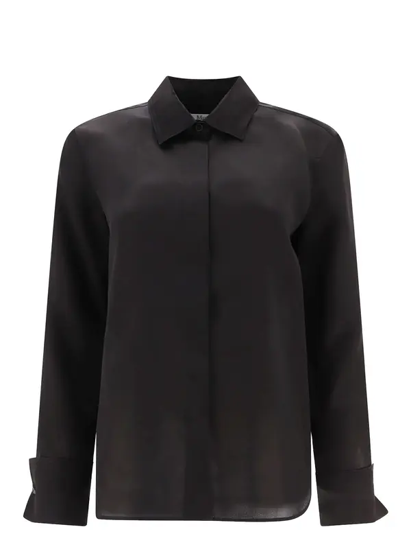 MAX MARA SFILATA Sfilata 'nola' Silk Shirt - Black