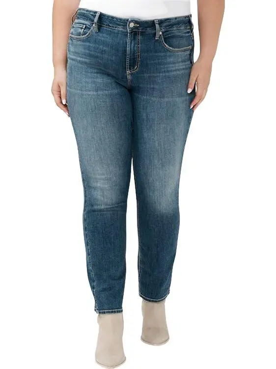 SILVER JEANS CO. Suki Straight Leg Jeans - Indigo
