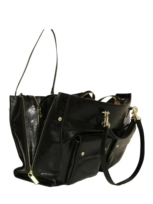 BELLE & BLOOM Reflections Leather Shoulder Bag - Black