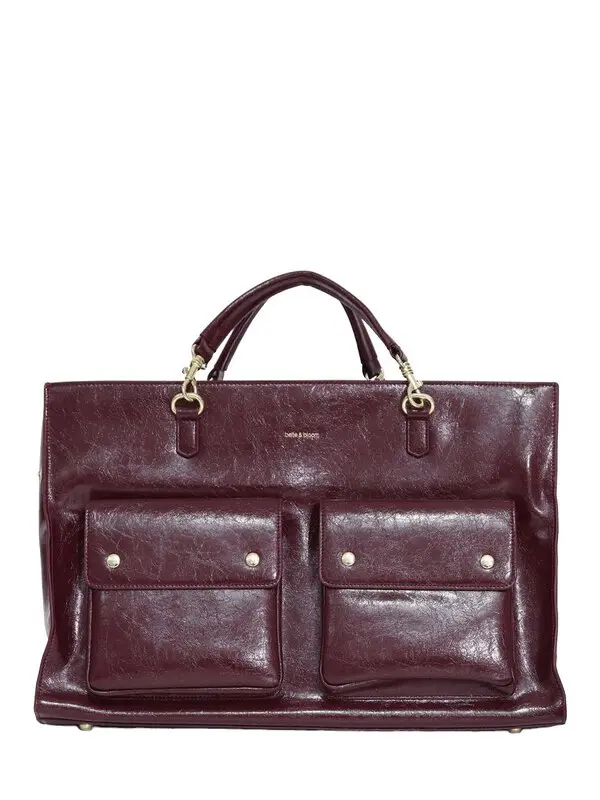 BELLE & BLOOM Reflections Leather Shoulder Bag - Red Overflow