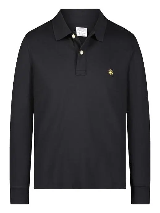 Brooks Brothers Long Sleeve Piqué Polo - Caviar