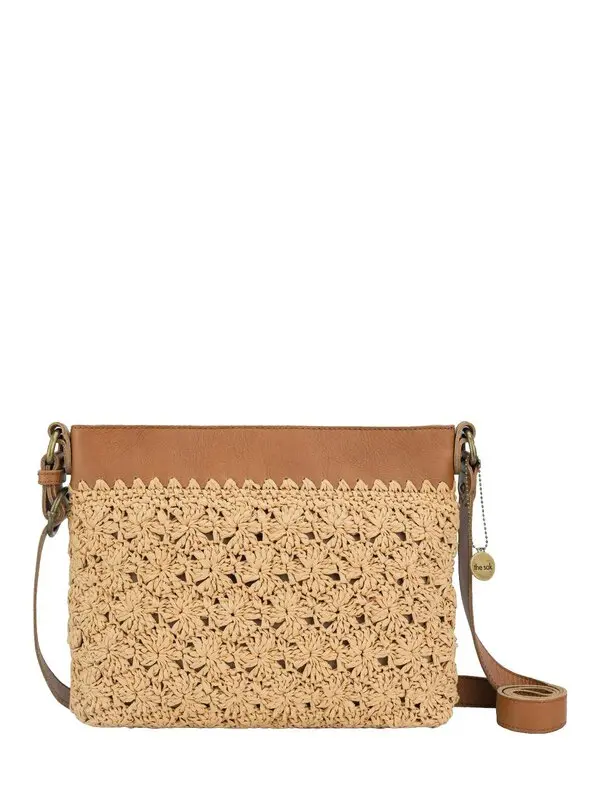 THE SAK Melrose Leather Crossbody Bag - Natural Primrose Straw