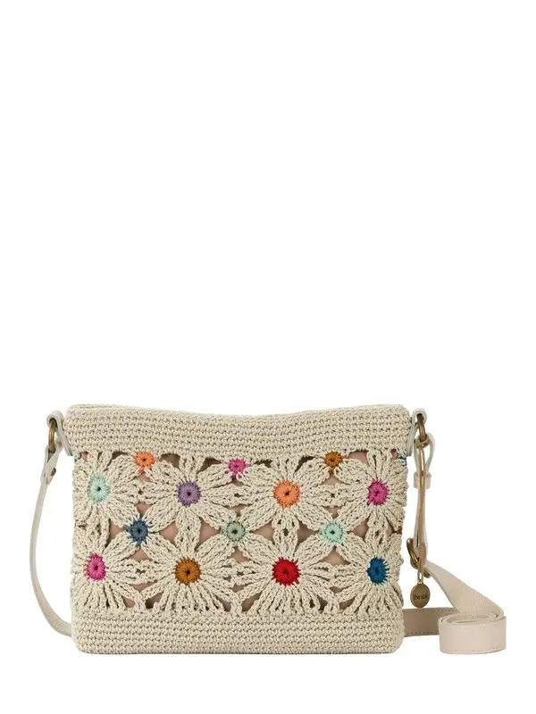 THE SAK Melrose Leather Crossbody Bag - Sand Suede