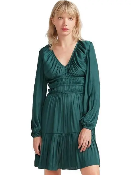 BELLE & BLOOM Serendipity Mini Dress - Dark Green