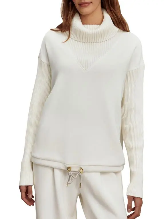 Varley Hannah Cowl Neck Sweatshirt - Egret