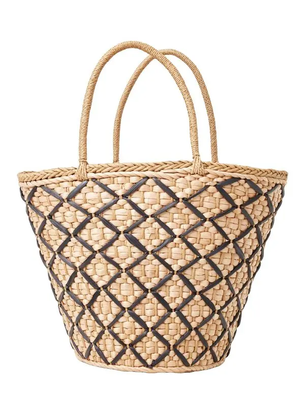 L*Space Palma Nights Jute Tote - Natural/black