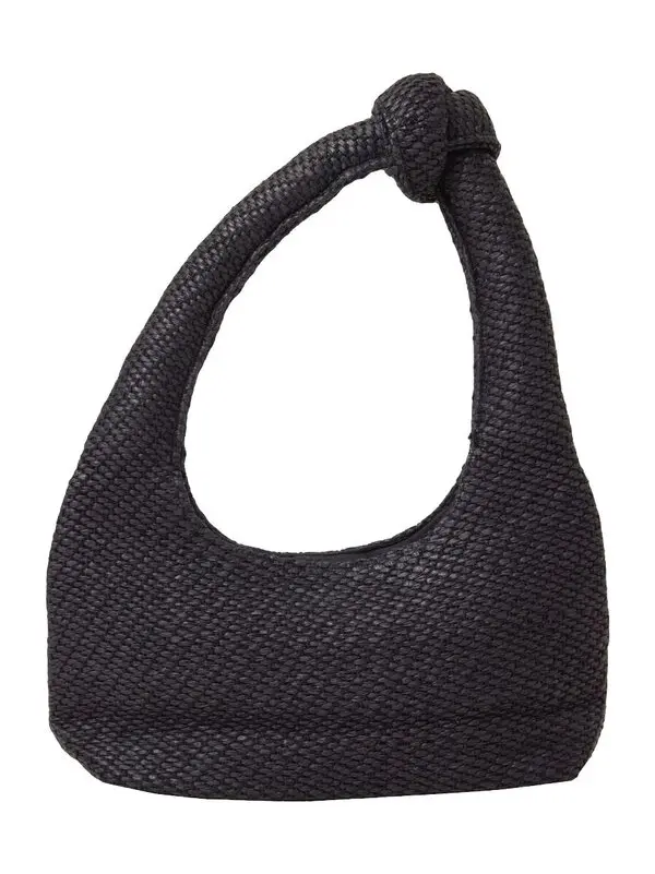 L*Space Ryder Raffia Shoulder Bag - Black