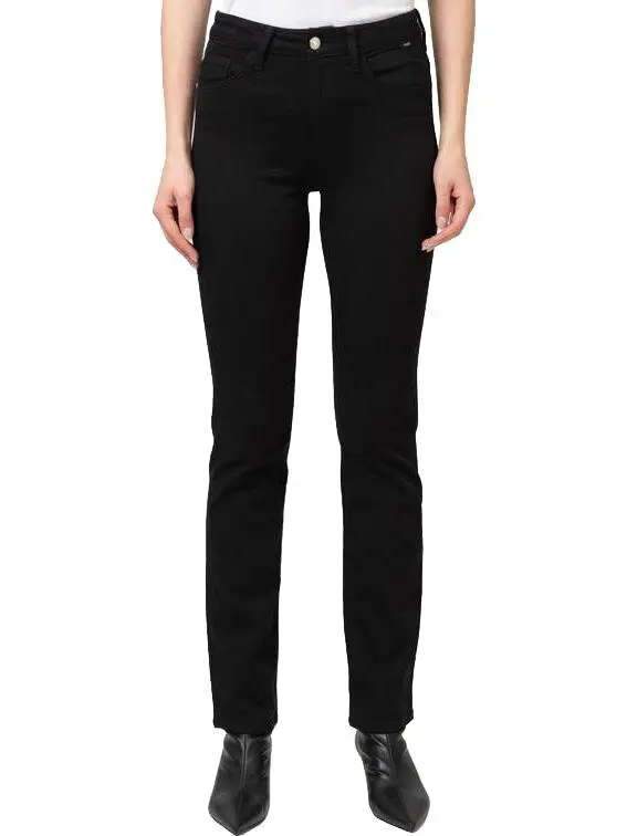 MAVI Kendra High-rise Straight-leg Jeans - Black Feather Blue