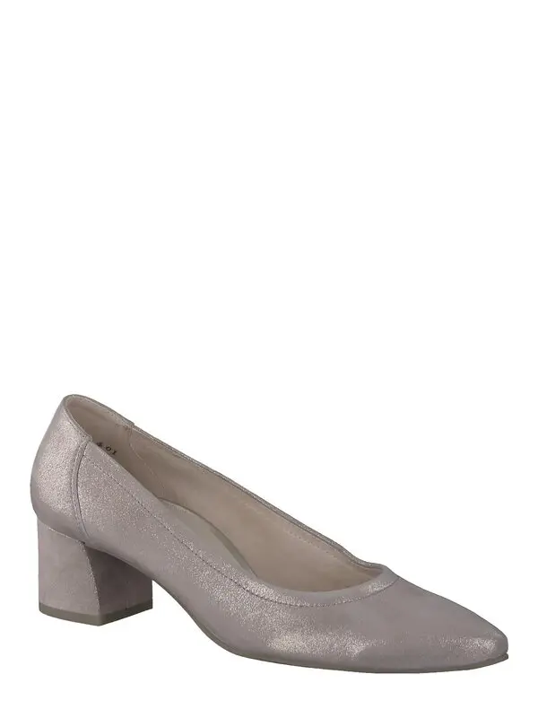 Paul Green Yvette Pointed Toe Pump - Cachemire Metallic Suede