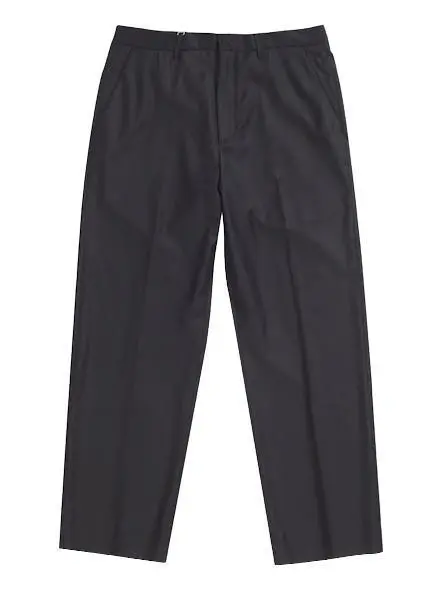 Supreme Striped Wool Trouser - Black