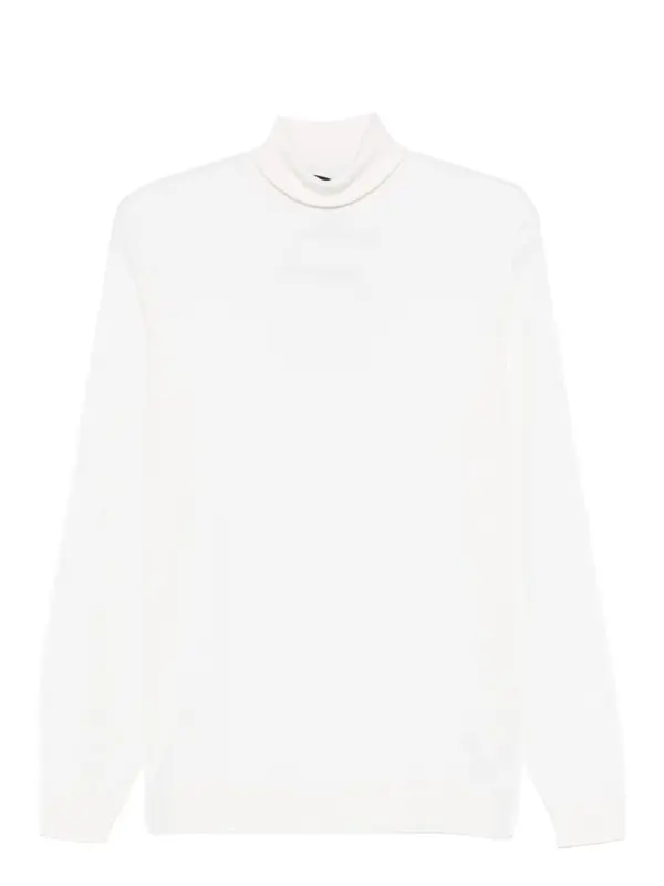 DELL'OGLIO Wool Turtleneck Sweater - White