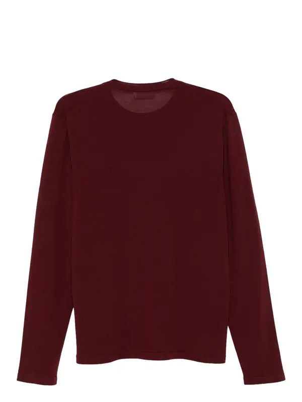 FERRAGAMO Logo-embroidered Sweater - Red